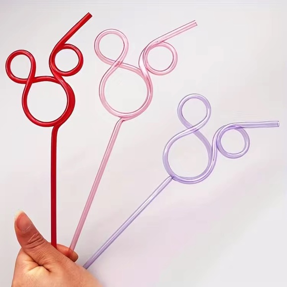 Other | Nwt Mickey Mouse Straws Red | Poshmark